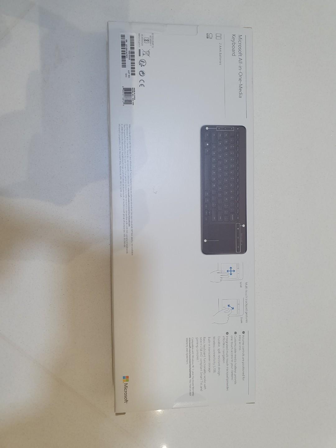 Microsoft Wireless All-in-One Media Keyboard, Computers & Tech, Parts ...