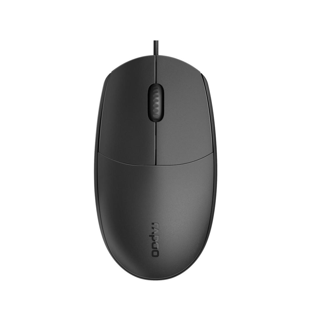 Rapoo N100 Wired Optical Mouse (Black), Computers & Tech, Parts ...
