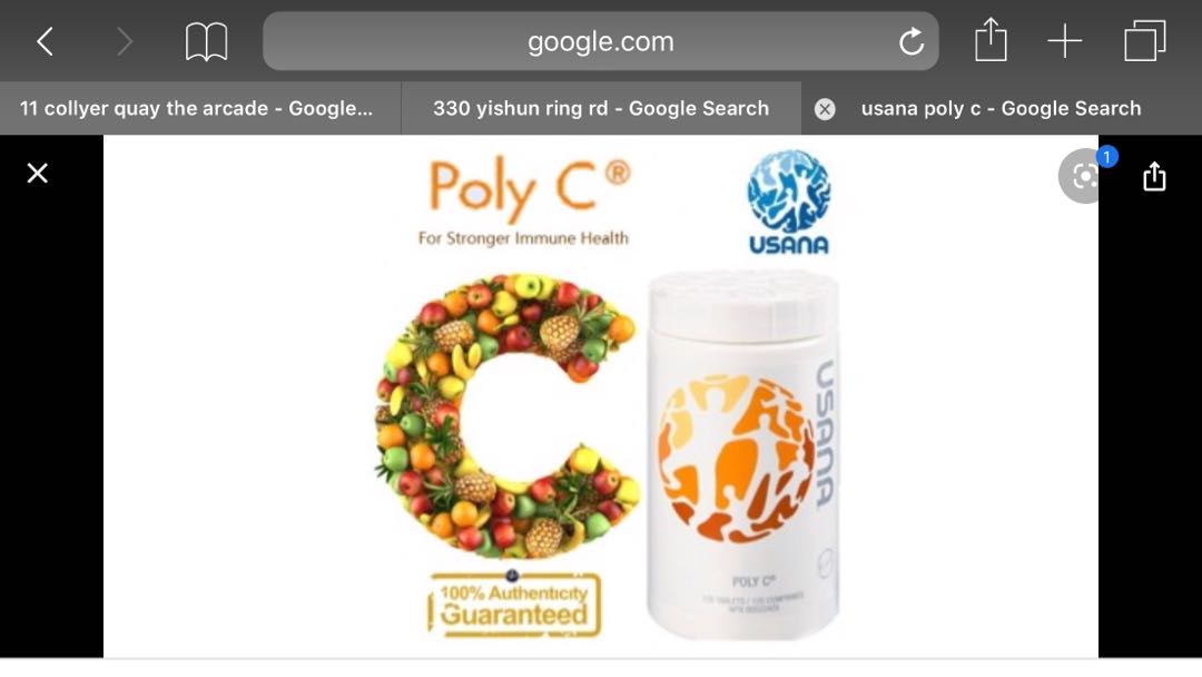 Usana poly c /cellsential, Health & Nutrition, Health Supplements ...