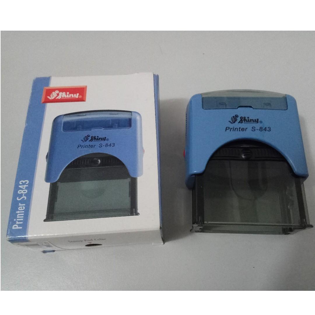 Used Shiny S-843 Printer Name Stamp, Hobbies & Toys, Stationery & Craft ...