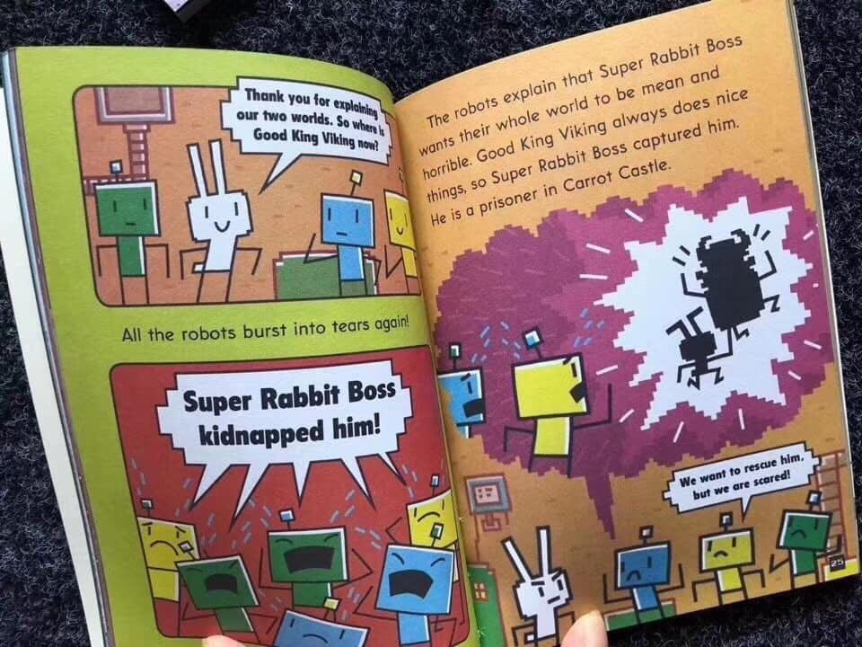 點讀版方塊兔 Game Over, Super Rabbit Boy!, 興趣及遊戲, 書本 & 文具, 小朋友書 - Carousell