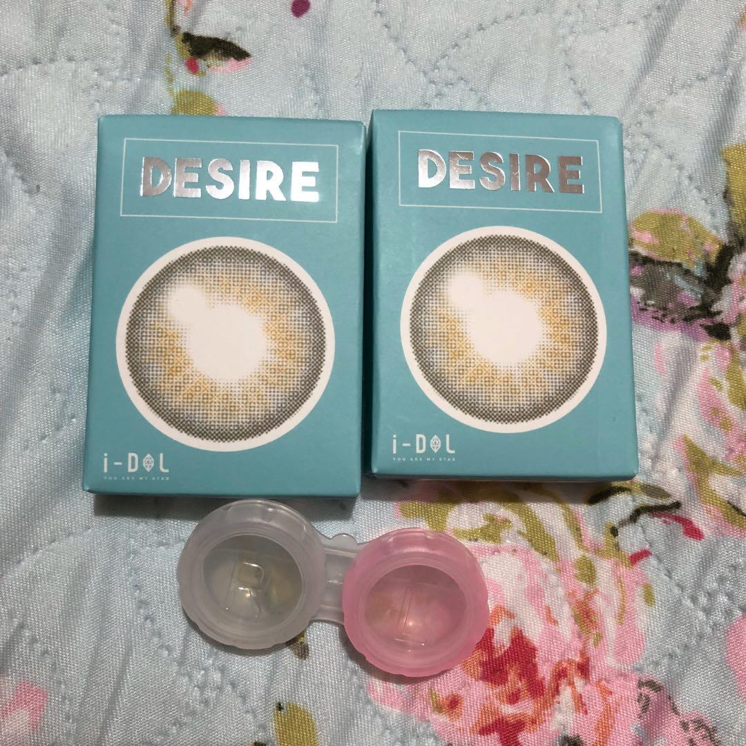 Authentic i-Dol Lens - Desire Amber Gray -1.00 Pair, Women's Fashion ...