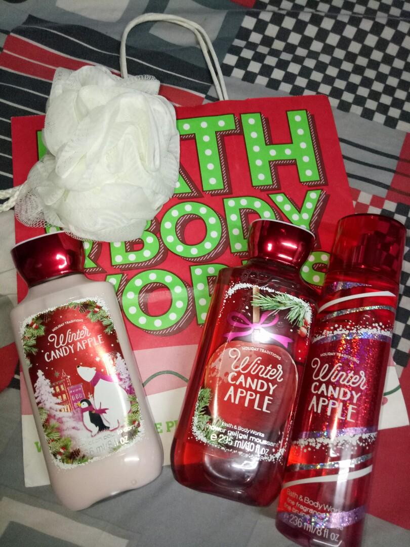 BBW Winter Candy Apple Gift Set, Beauty & Personal Care, Bath & Body ...