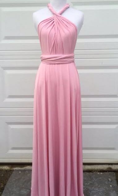 Blush pink Infinity dress, Women's Fashion, Dresses & Sets, Dresses on ...
