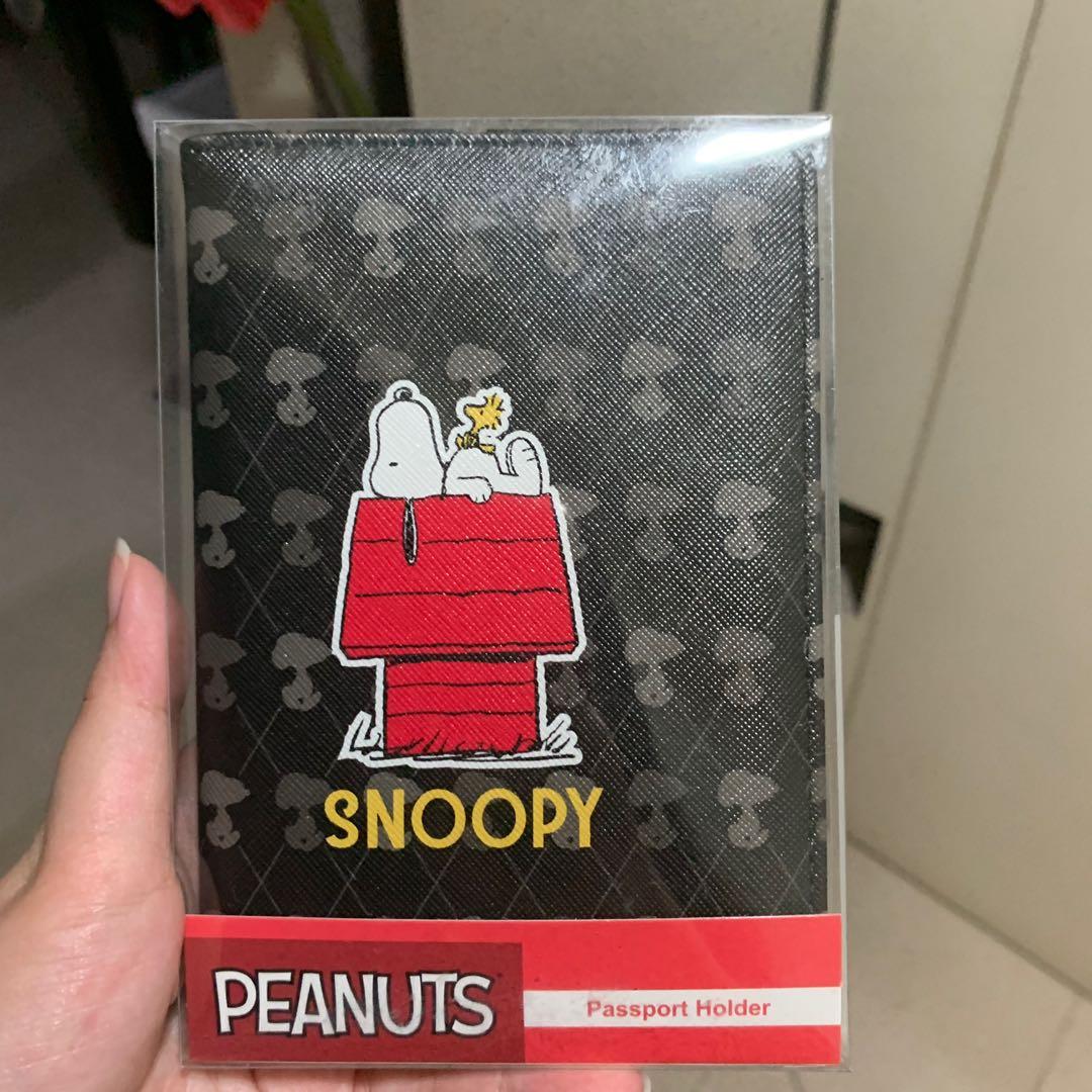 BNIB Snoopy Passport holder crossgrain, Women's Fashion, Bags & Wallets ...