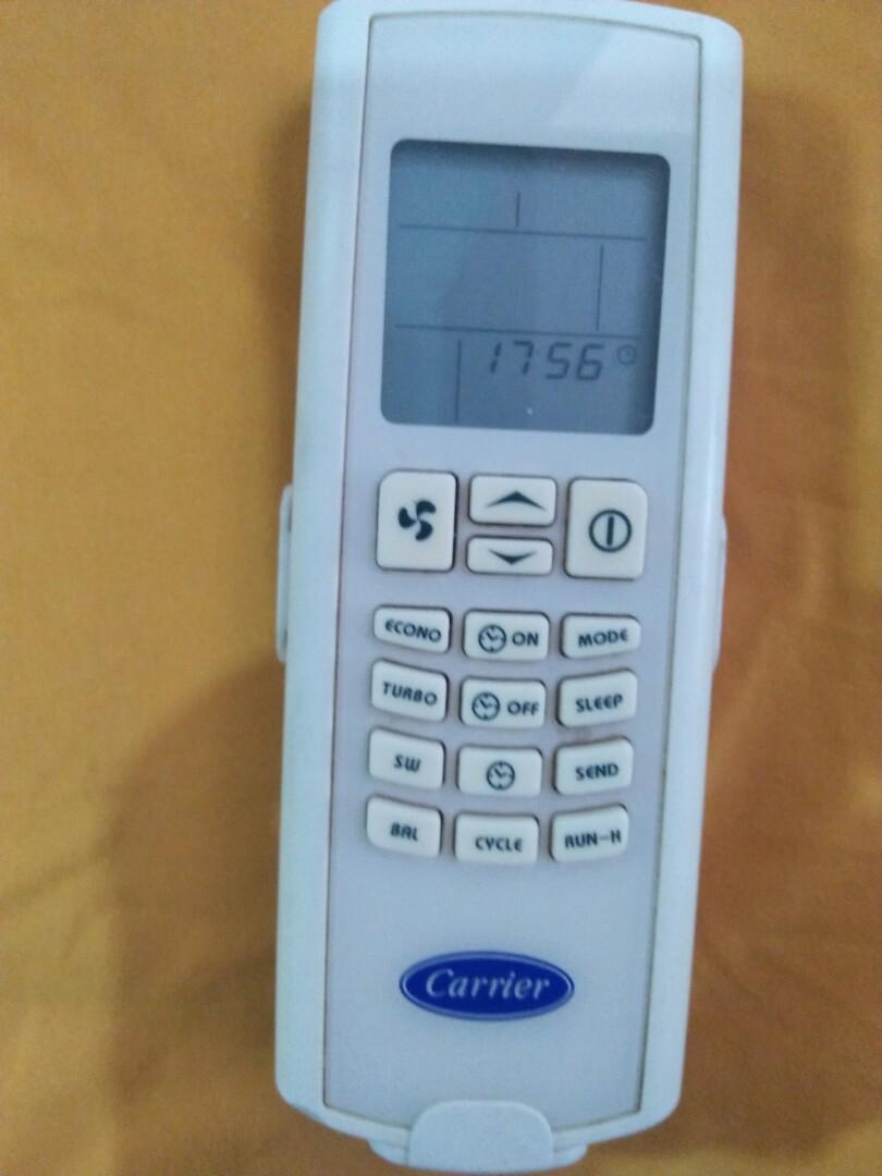 Carrier Remote Control Window Type, TV & Home Appliances, TV ...