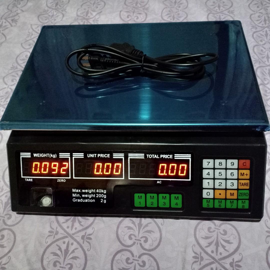 Digital Computing Scale Rechargeable, Computers & Tech, Office ...