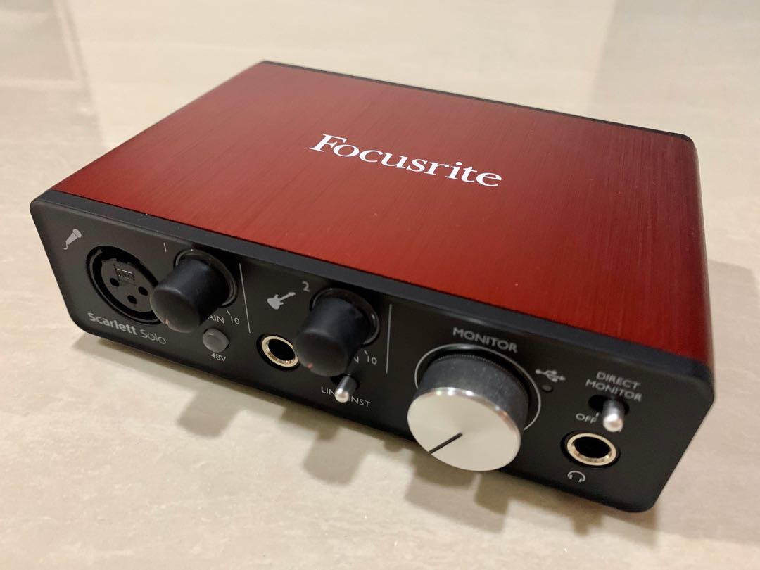 Focusrite Scarlett Solo 2nd Gen, Audio, Portable Audio Accessories on ...