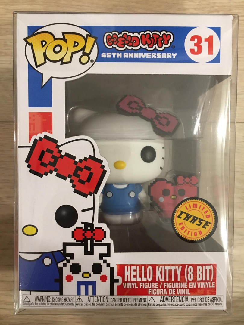 Funko Pop - Hello Kitty (8 bit) with Heart CHASE 45th anniversary ...