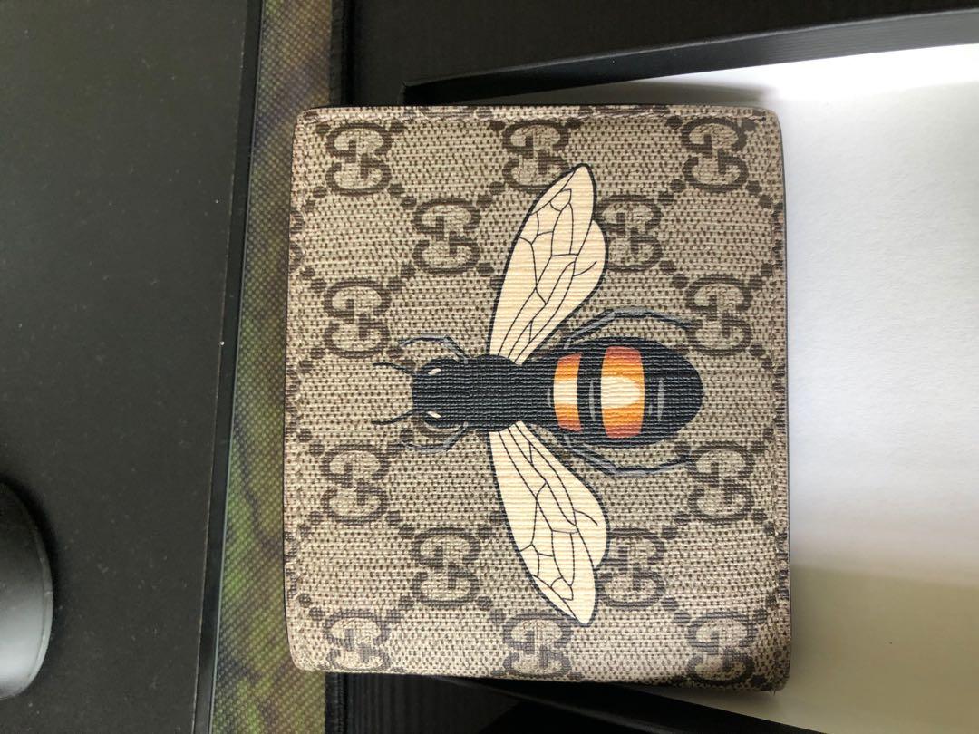 Gucci Bee Wallet, Luxury, Bags & Wallets on Carousell