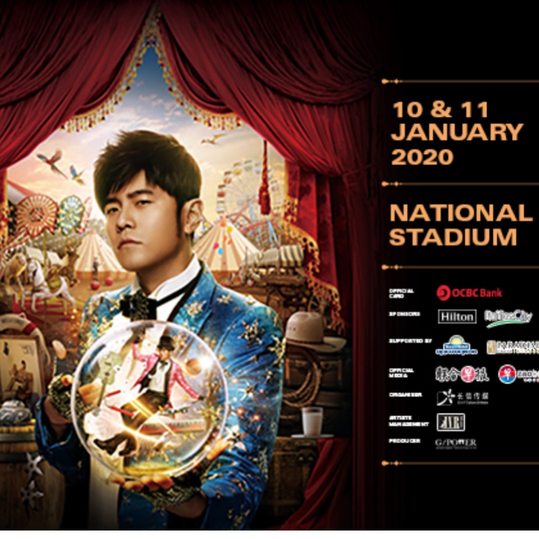 Jay Chou Singapore Concert Tickets 10th Jan 2020, Tickets & Vouchers ...