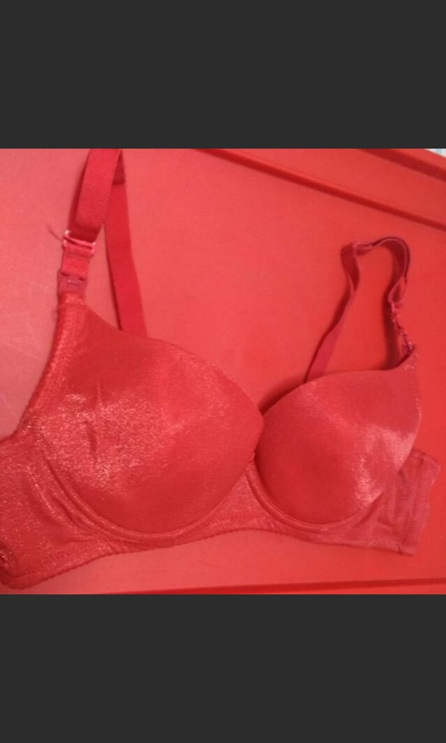 Maternity nursing breastfeeding red wired bra b85, Women's Fashion ...