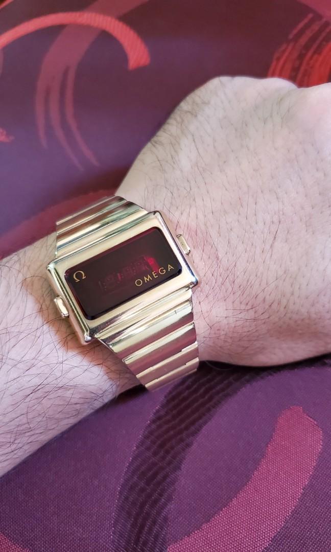 Omega kojak 1st digital watch 14k gold top, Luxury, Watches on Carousell