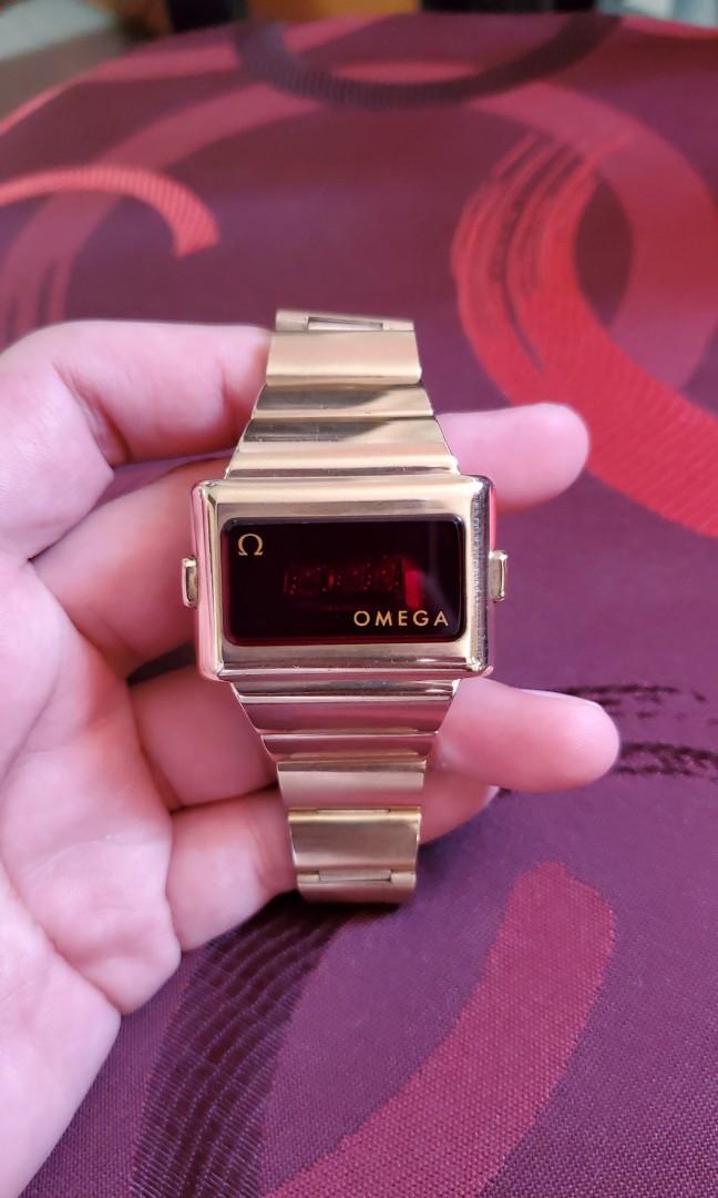 Omega kojak 1st digital watch 14k gold top, Luxury, Watches on Carousell