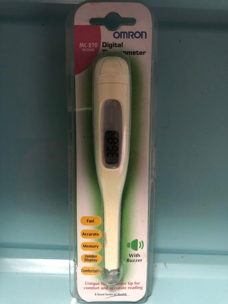 Omron MC-270 Digital Thermometer, Health & Nutrition, Thermometers on Carousell