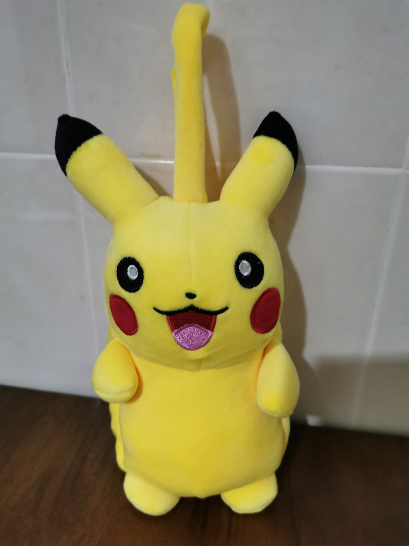 Pikachu Pokemon Plush Soft Doll Toy Patung Bag, Hobbies & Toys, Toys ...