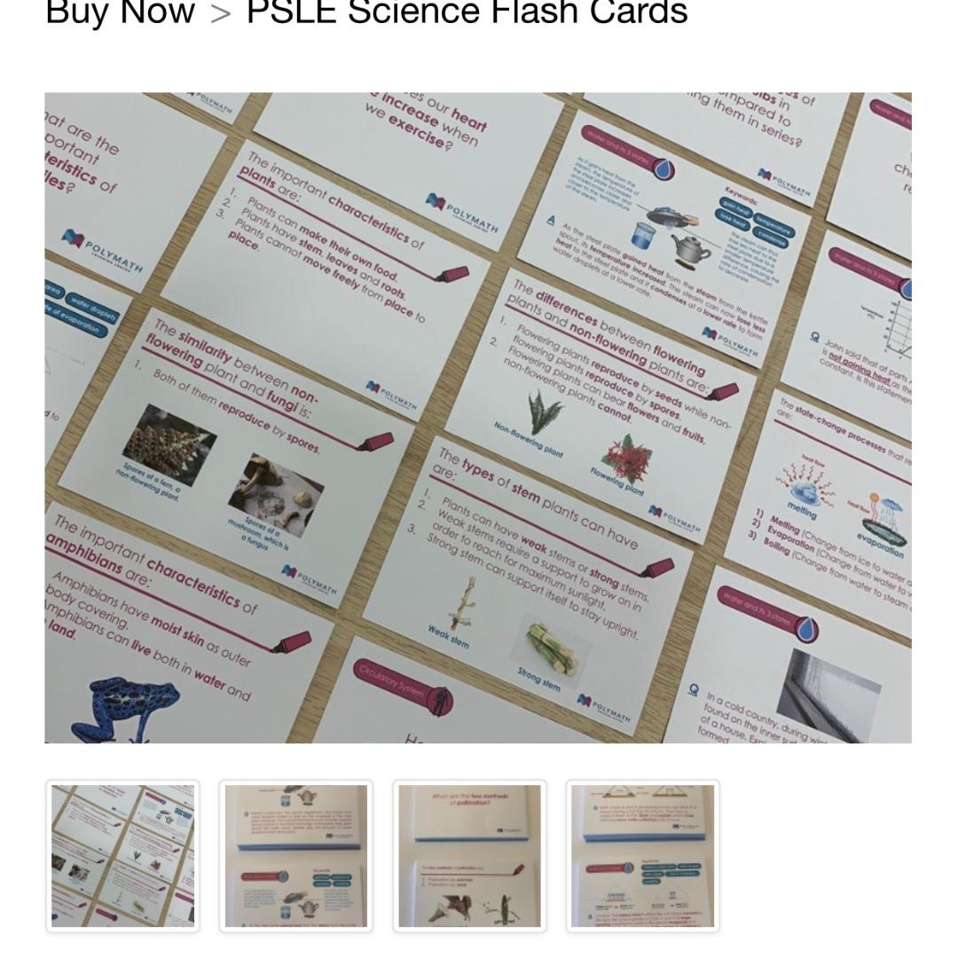 Polymath learning centre science flashcards, Hobbies & Toys, Books ...