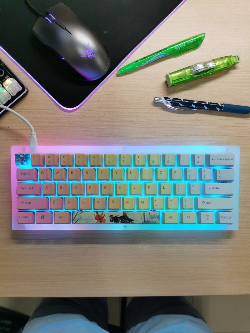 QMK 60% Mechanical Keyboard (Kailh Box Jade), Computers & Tech, Parts ...