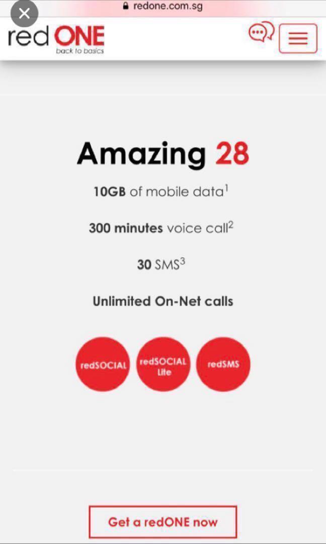 redONE Postpaid Simcard PROMOTION for signing PROMO28!! (Nice,Special ...