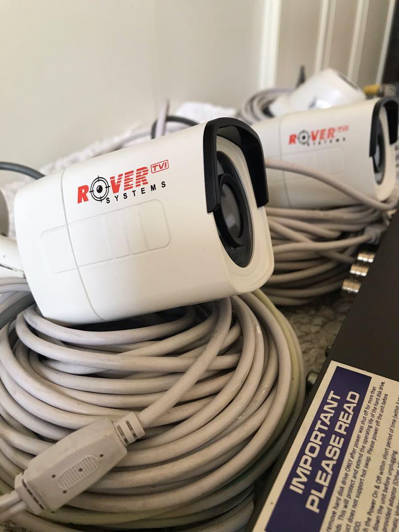 Rover Systems 4 Camera Package with 4 Channel CCTV recorder, Furniture ...