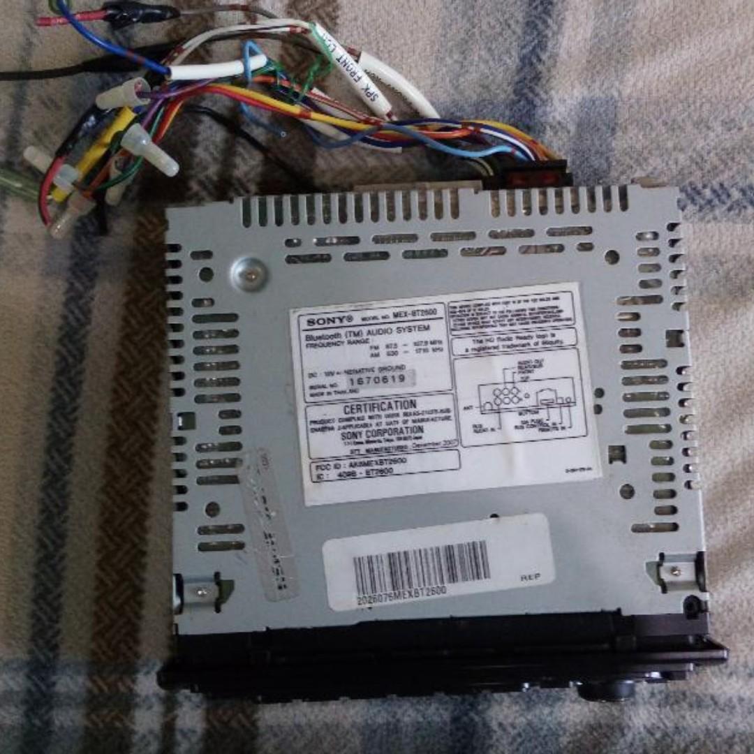 Sony Xplod MEX-BT2600 Bluetooth Car Stereo, Car Parts & Accessories ...