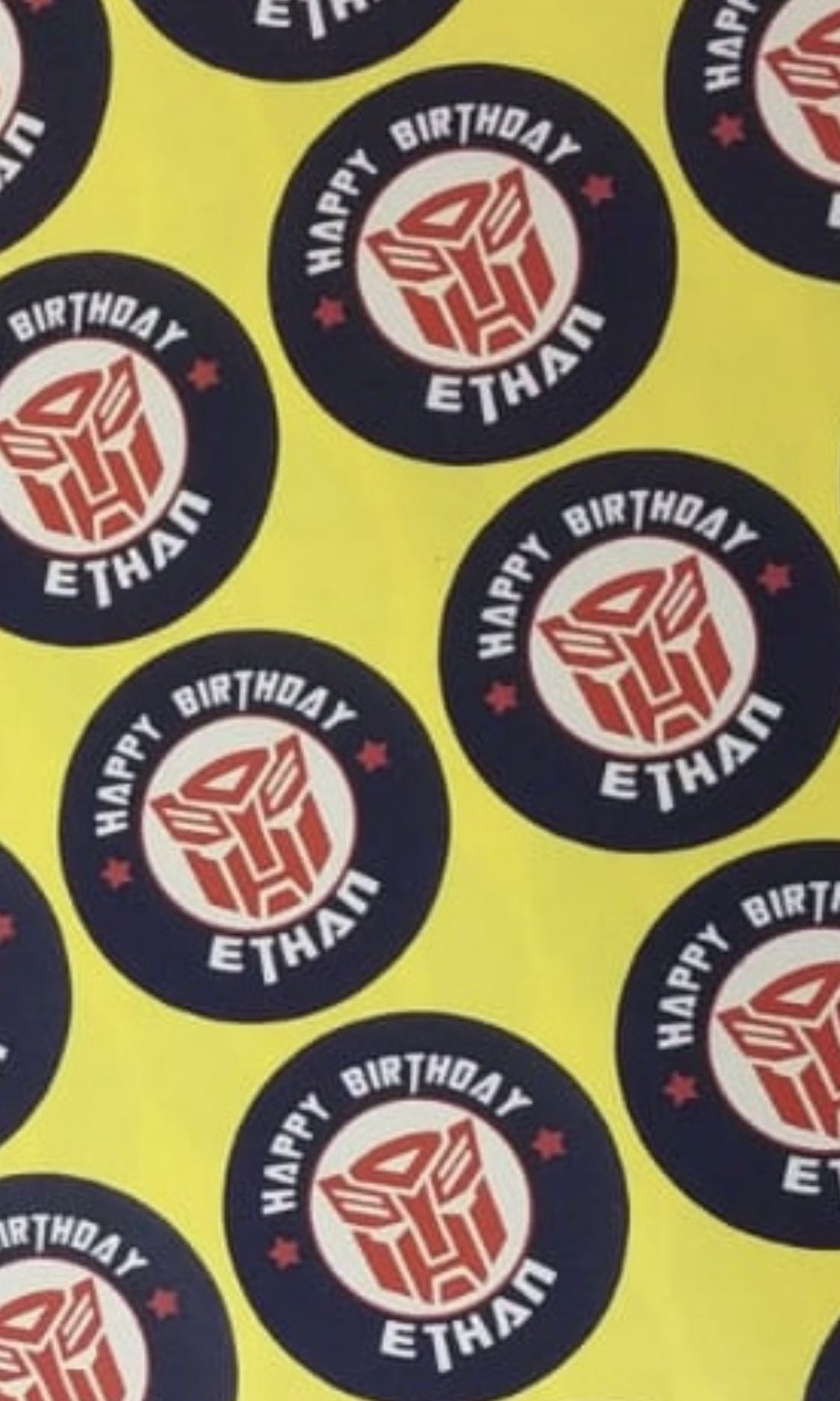 Transformer Logo 30pc Birthday Kids Stickers Personalised, Hobbies ...