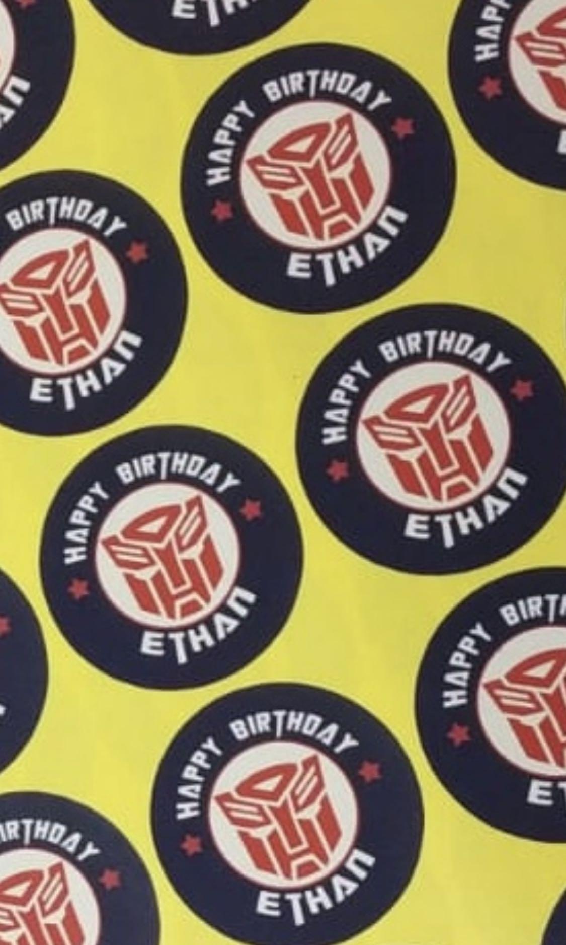 Transformer Logo 30pc Birthday Kids Stickers Personalised, Hobbies ...