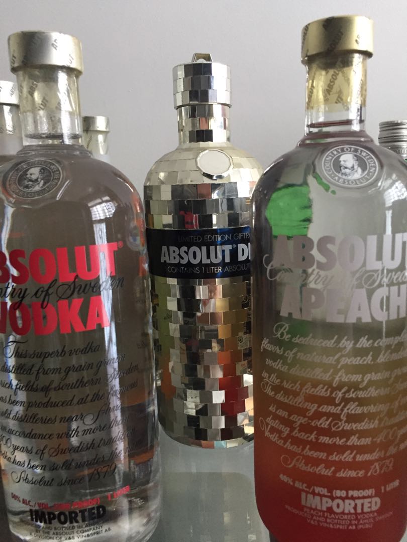 Absolut Vodka collection, Food & Drinks, Alcoholic Beverages on Carousell