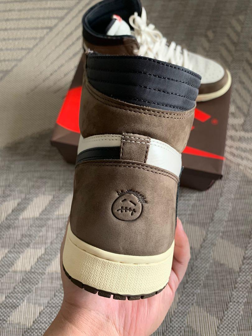 Air Jordan 1 Retro High OG x Travis Scott 'Mocha', Men's Fashion ...