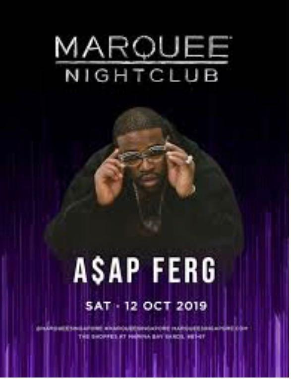 ASAP FERG Marquee, Hobbies & Toys, Memorabilia & Collectibles, Fan ...