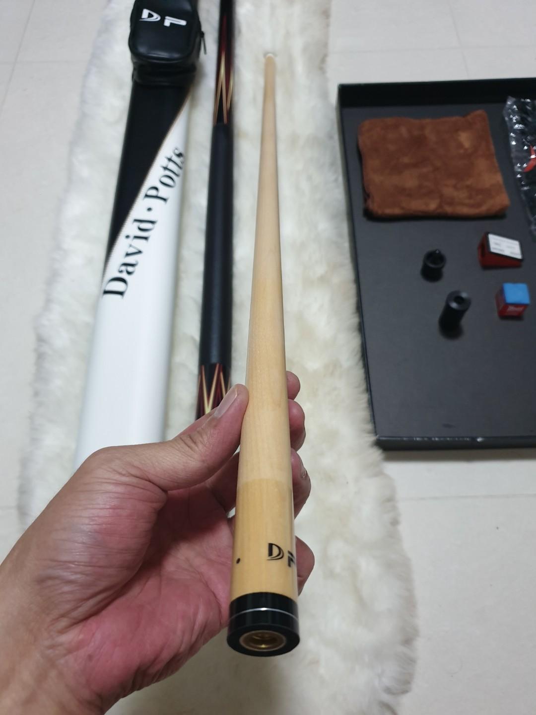 David Potts Red Spike Pool Cue w/ David Potts PU case, Sports Equipment ...