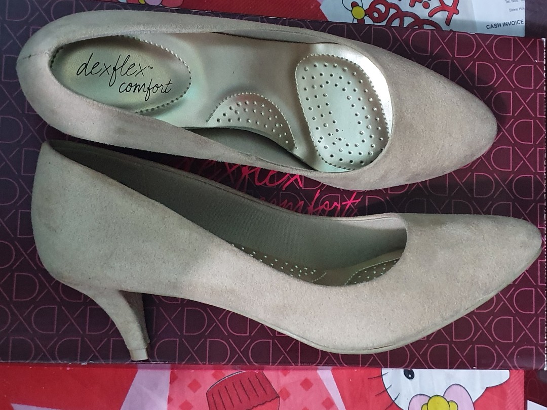 Dexflex Comfort Pump Heels (Payless) NUDE SIZE 6.5, Women's Fashion ...