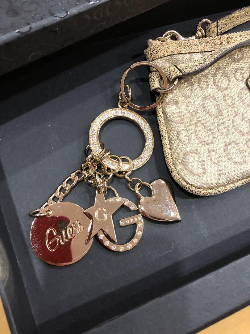 Guess Purse with Wrisket Keychain Authentic, Luxury, Bags & Wallets on ...