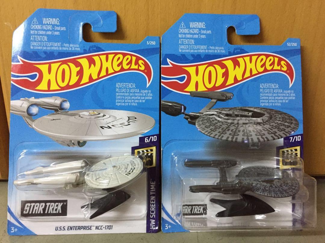 Hotwheels Star Trek Retro Enterprise & Vengeance Pop Culture Starship ...