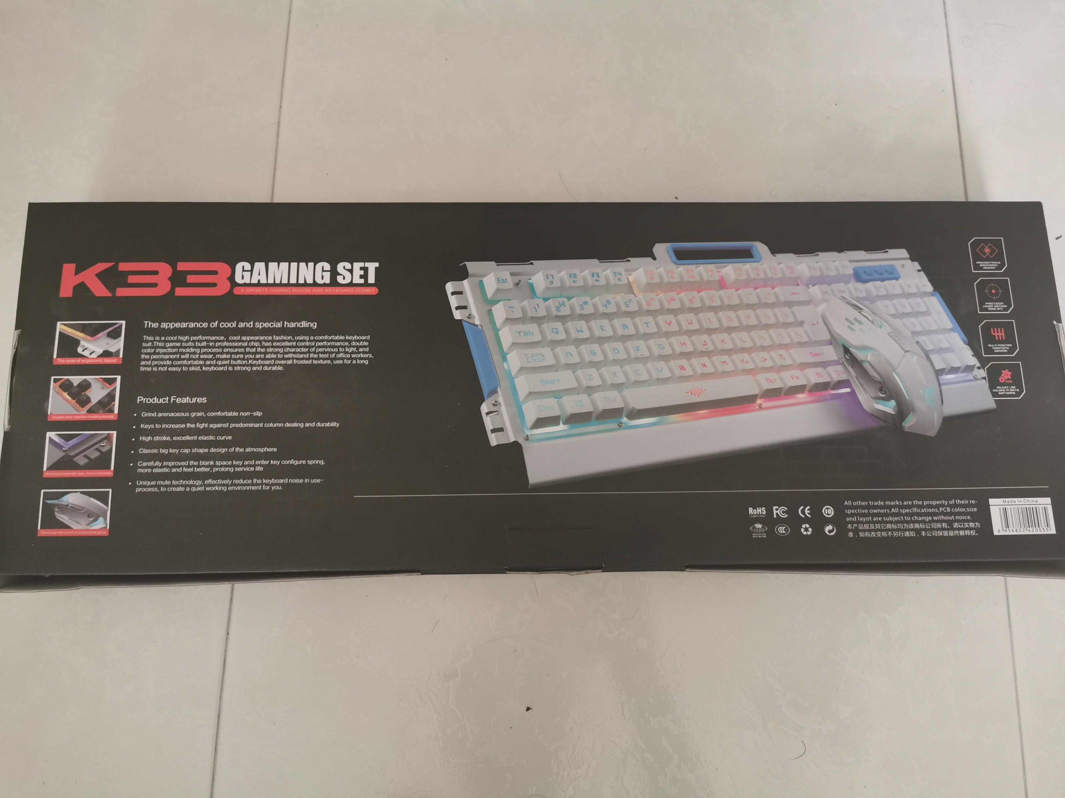 K33 Gaming Set, Computers & Tech, Parts & Accessories, Computer Parts ...