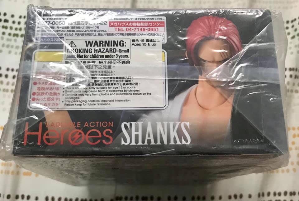 Megahouse One Piece : Red-Haired Shanks Variable Action Heroes Figures ...