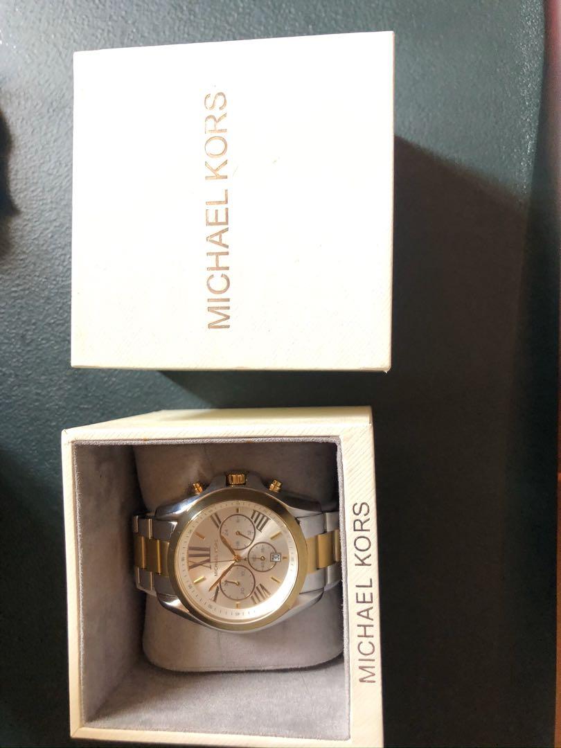 Michael Kors Bradshaw Chronograph Gold tone watch MK5627, Men's Fashion ...