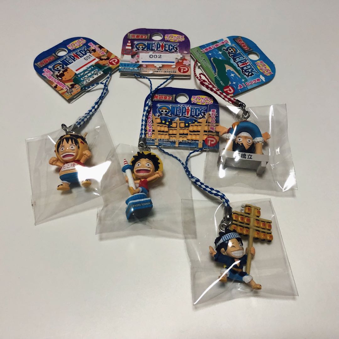 Set of Monkey D. Luffy region-limited keystrap, Hobbies & Toys, Toys ...
