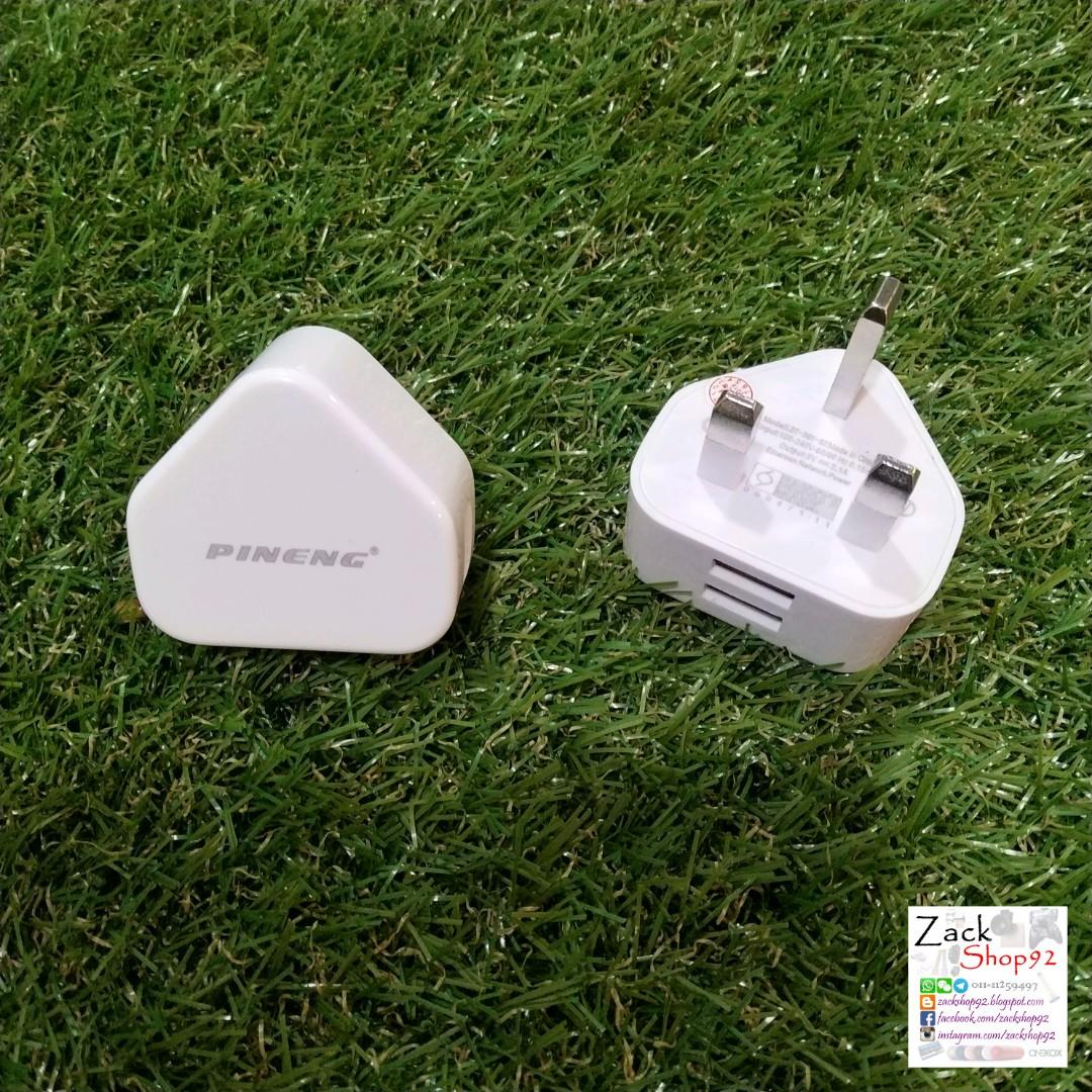 Pineng Adapter 2 USB Port Charger, Mobile Phones & Gadgets, Mobile ...