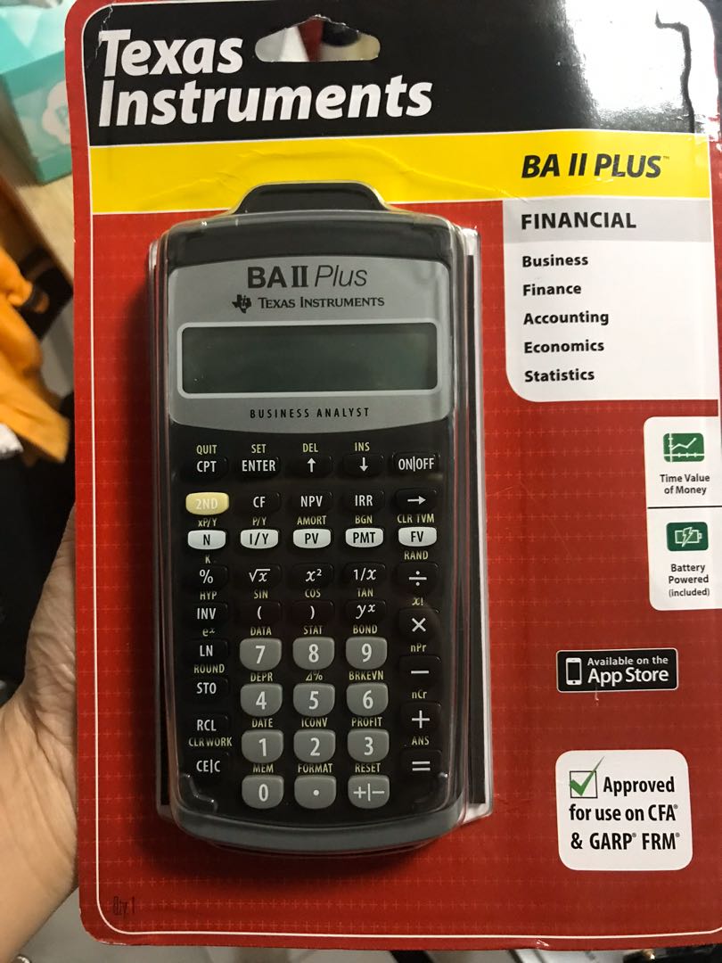 Texas Instruments BA II Plus Financial Calculator, Hobbies & Toys ...