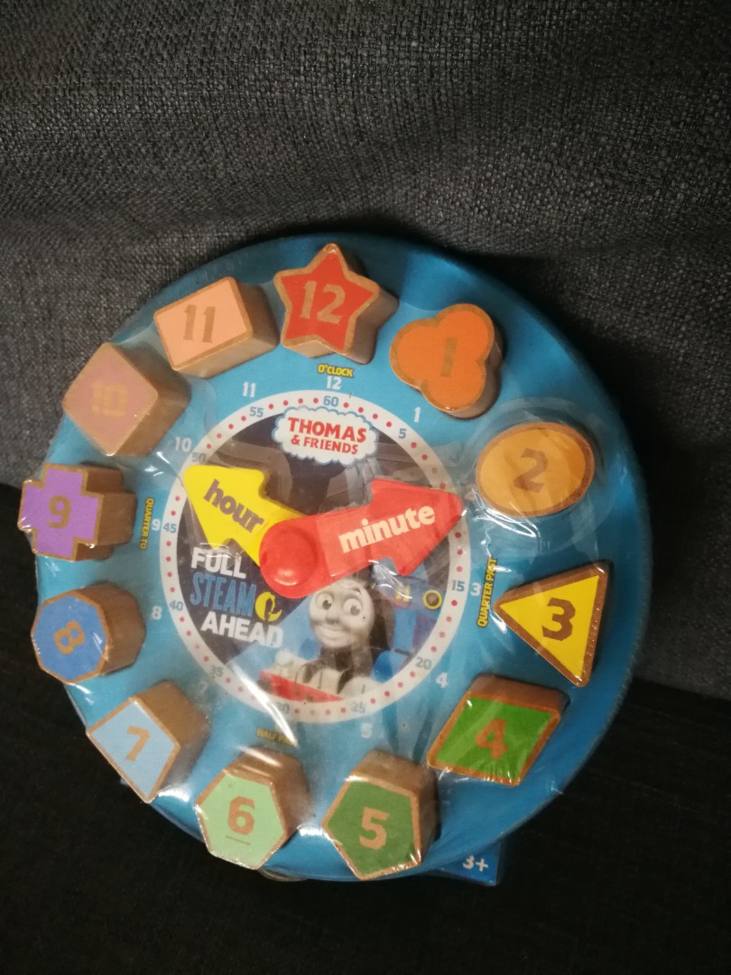 Thomas & friends learning clock, Hobbies & Toys, Toys & Games on Carousell