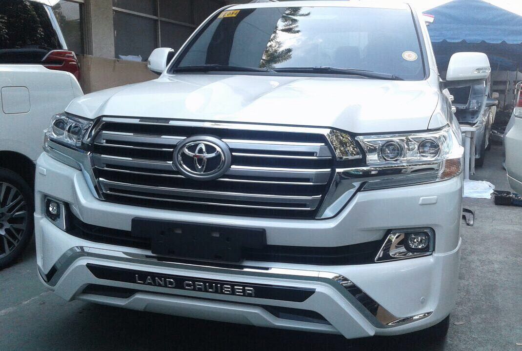 Toyota LC 200 Land cruiser conversion face lift upgrade bodykit body ...