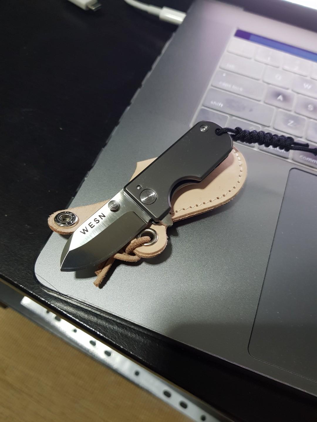 WESN Microblade with Leather Sheath, Furniture & Home Living, Home ...