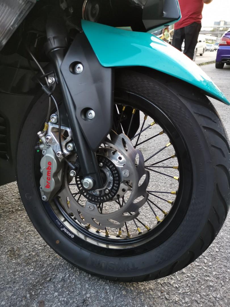 Yamaha Aerox Spoke Rims, Motorcycles, Motorcycle Accessories on Carousell