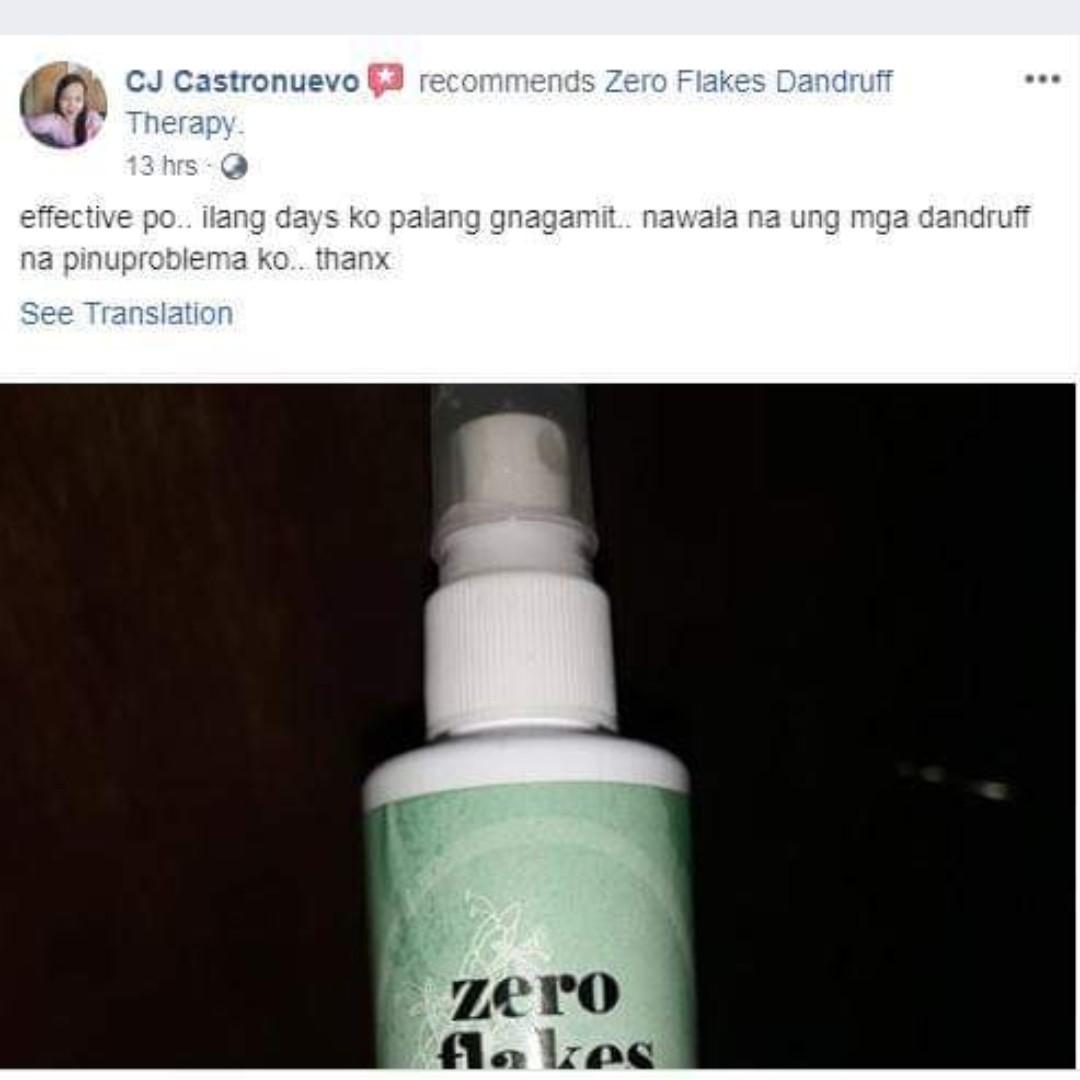 Zero Flakes Dandruff Therapy, Beauty & Personal Care, Bath & Body, Hair ...