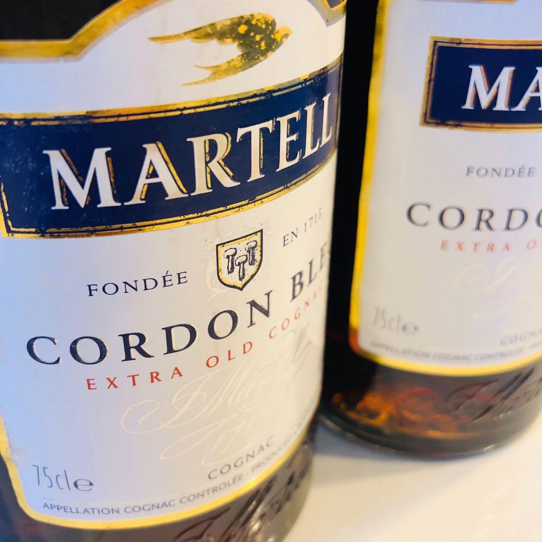 750ml Martell Cordon Bleu cognac w Box, Food & Drinks, Alcoholic ...