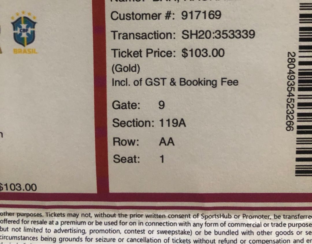 Brazil x Senegal, Hobbies & Toys, Memorabilia & Collectibles, Fan ...