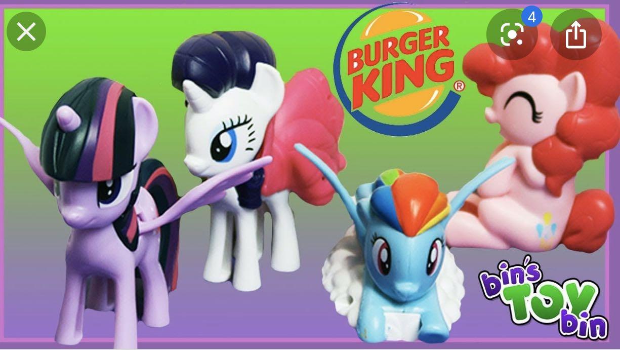 Burger King MLP my little Pony - rainbow dash, twilight sparkle, rarity ...