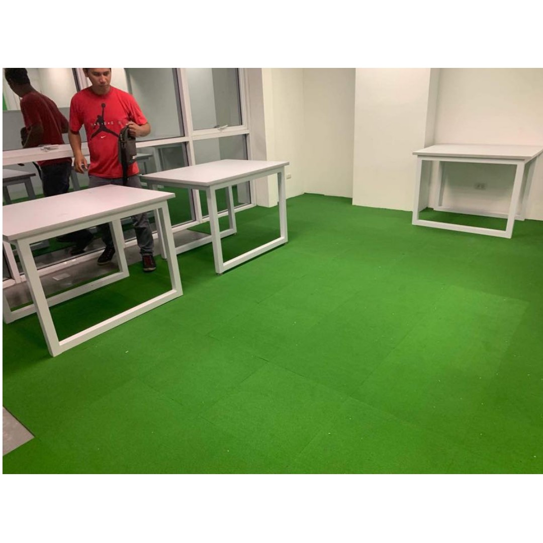 Carpet Tiles ( Green Color ) PARTITION, Furniture & Home Living, Office ...