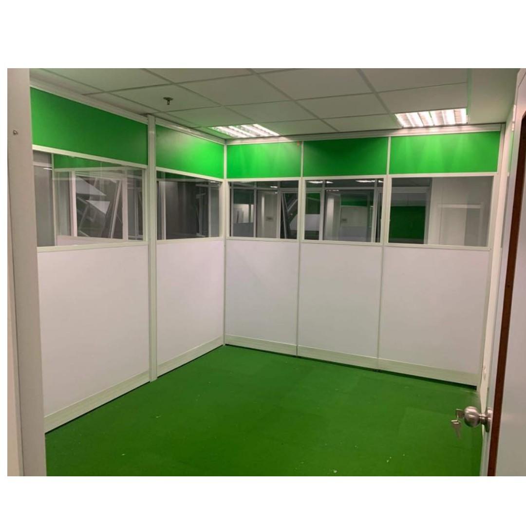 Carpet Tiles ( Green Color ) PARTITION, Furniture & Home Living, Office ...